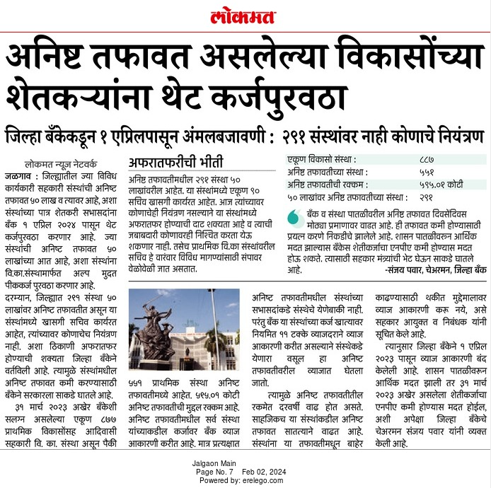 The Jalgaon District Central Co-Operative Bank